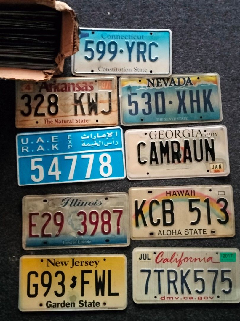 Vintage Car Plates, Hobbies & Toys, Collectibles & Memorabilia, Vintage ...