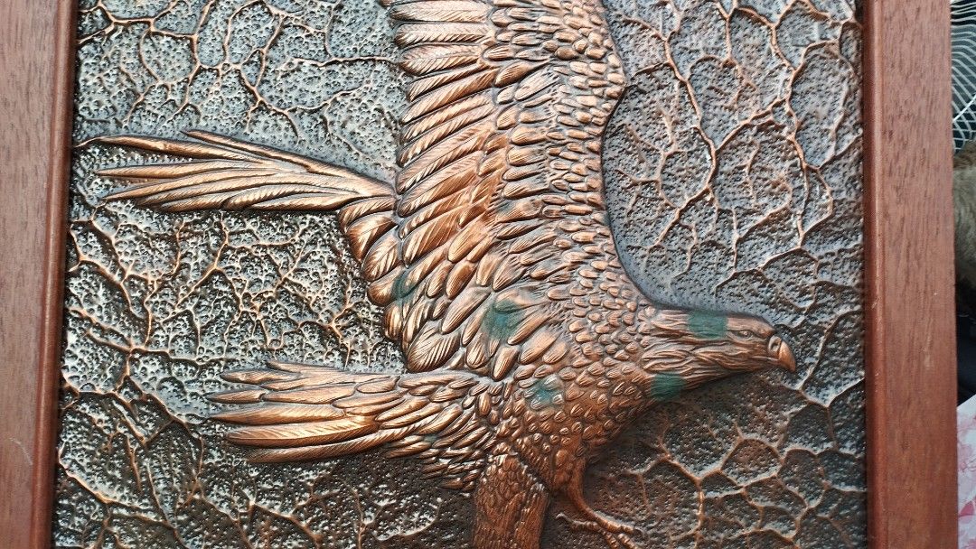 Vintage emboss eagle frame display collection, Furniture & Home Living ...