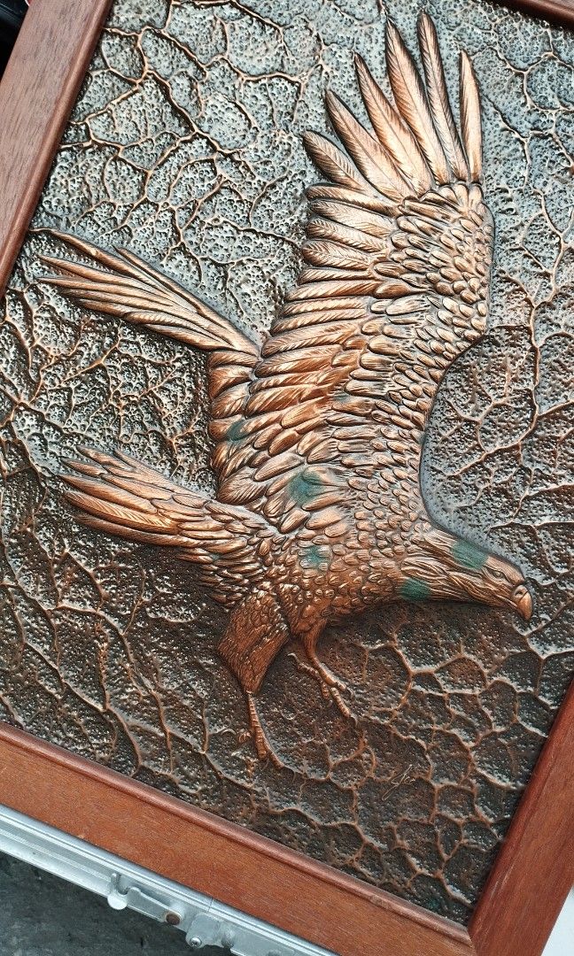 Vintage emboss eagle frame display collection, Furniture & Home Living ...