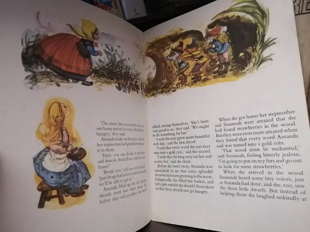 (Vintage English Children Book) Magic Fairy Tales (Queen Bee/The Three ...