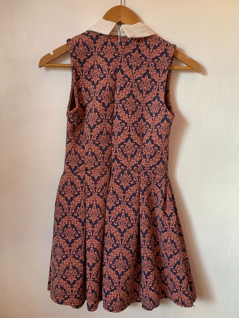 Vintage Print Pink Dress, Women's Fashion, Dresses & Sets, Dresses on ...