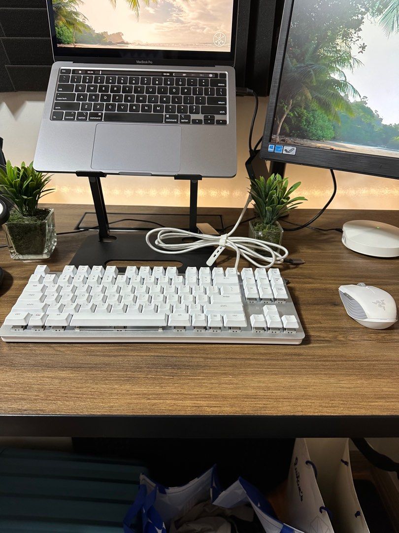 WFH Bundle (Monitor + Arm + Keyboard + Mouse + Laptop stand + USB-C hub ...