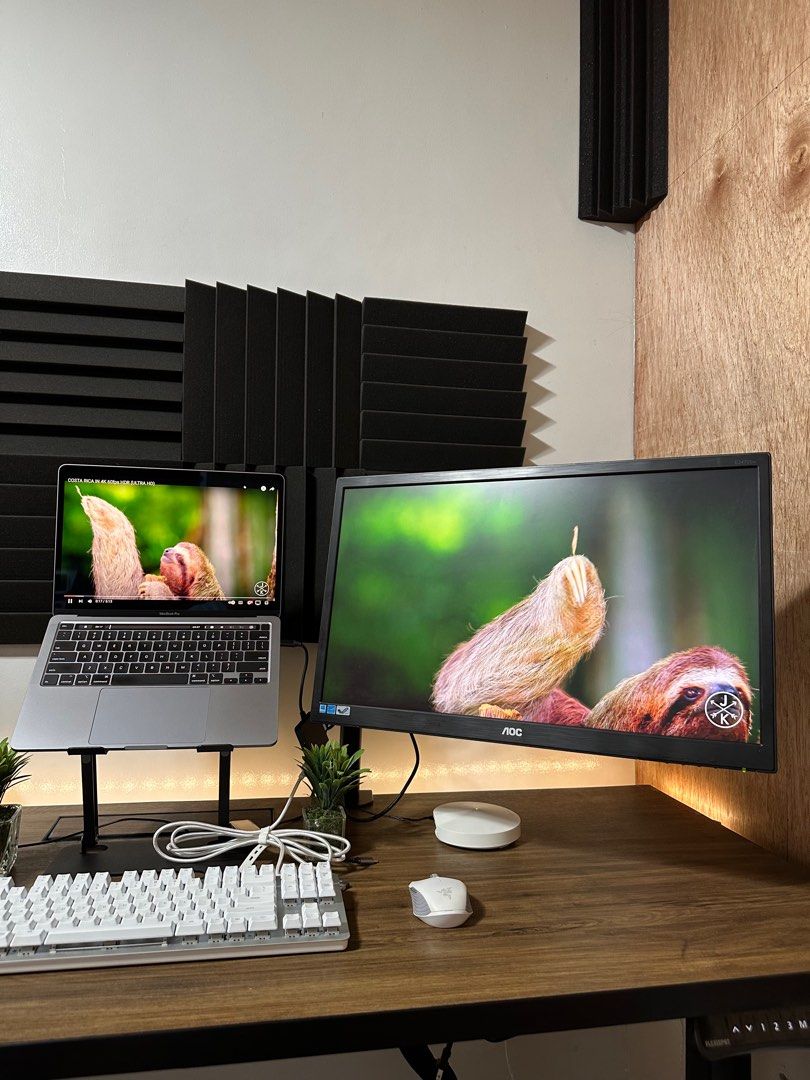 WFH Bundle (Monitor + Arm + Keyboard + Mouse + Laptop stand + USB-C hub ...