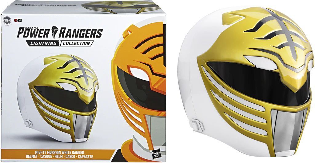 White ranger helmet, Hobbies & Toys, Toys & Games on Carousell