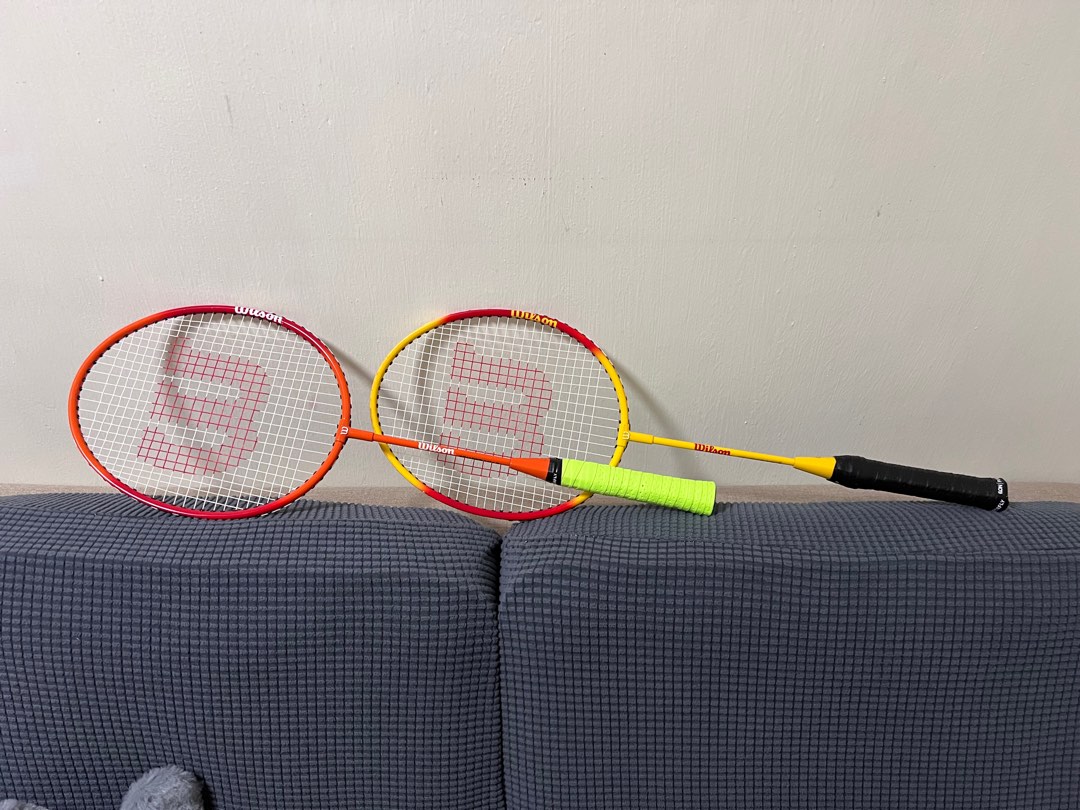 Wilson Badminton Rackets (1 set), Sports Equipment, Sports & Games ...