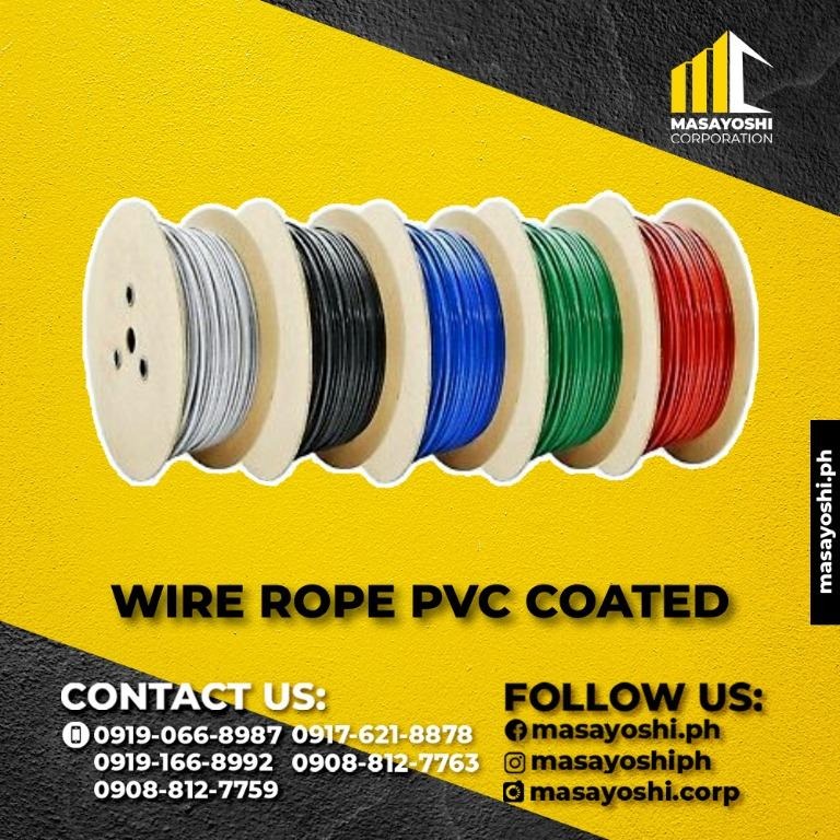 Wire Rope PVC Coated | PVC Coted Wire | Ropes | Rigging | Fall ...