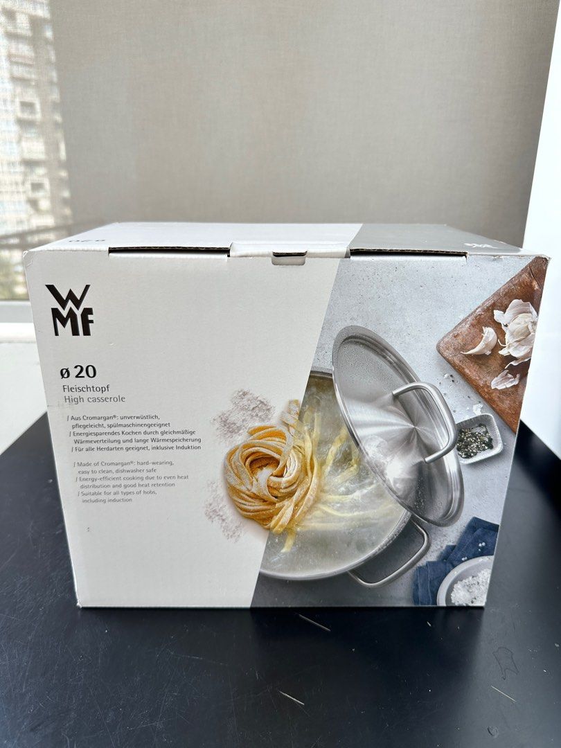 WMF stainless steel pot 20cm, Furniture & Home Living, Kitchenware ...