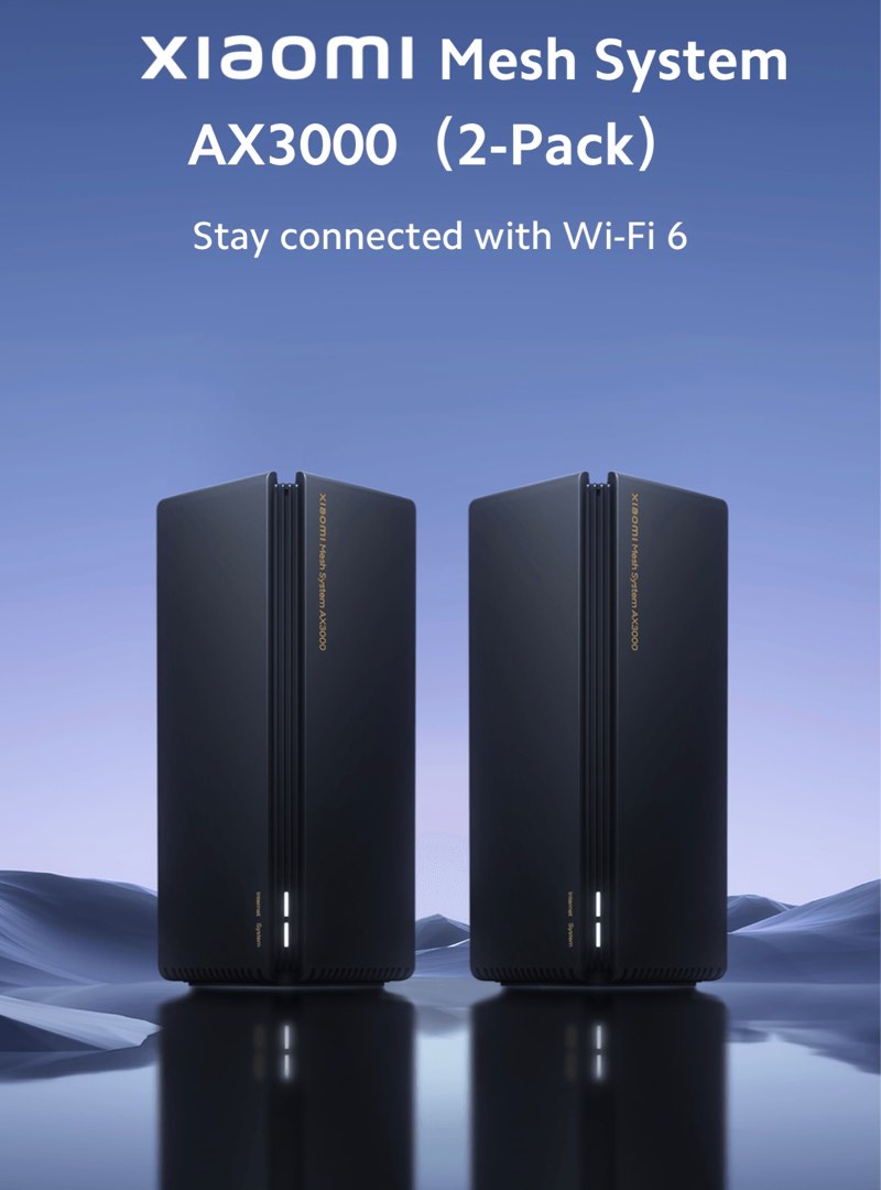 Xiaomi AX3000 WIFI6 Mesh Router (1 unit or 2 units), Computers & Tech ...