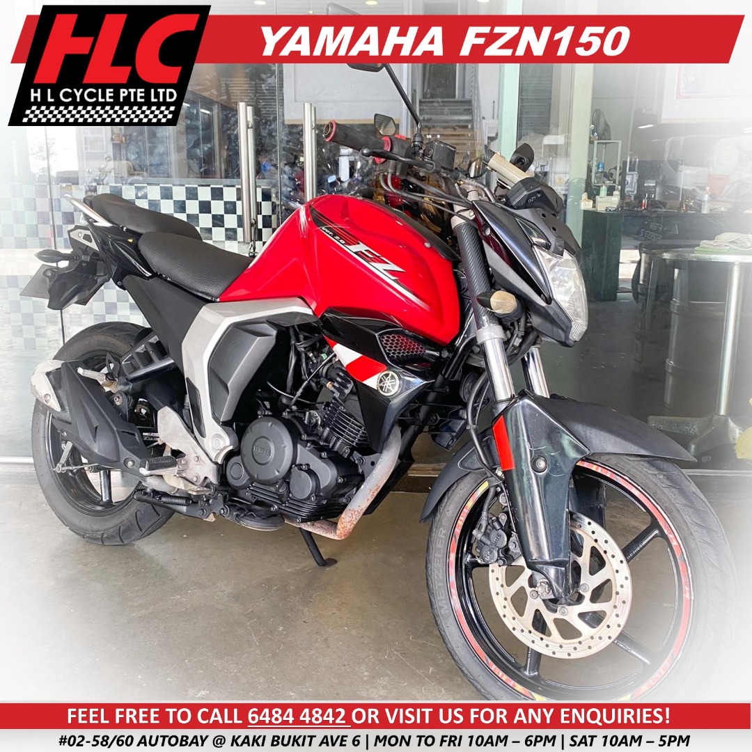 YAMAHA FZN150 COE NOV 2025, Motorcycles, Motorcycles for Sale, Class 2B ...