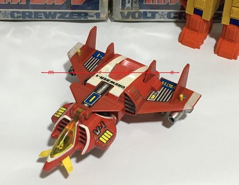 1977 Voltes V volt Crewzer 1 DX godaikin part popy japan robot VT ...