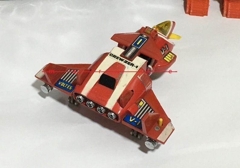 1977 Voltes V volt Crewzer 1 DX godaikin part popy japan robot VT ...