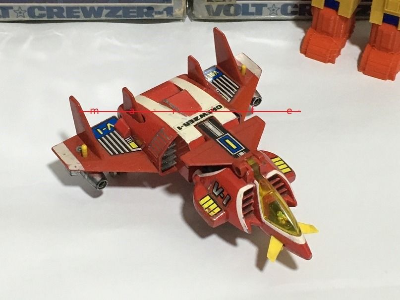 1977 Voltes V volt Crewzer 1 DX godaikin part popy japan robot VT ...