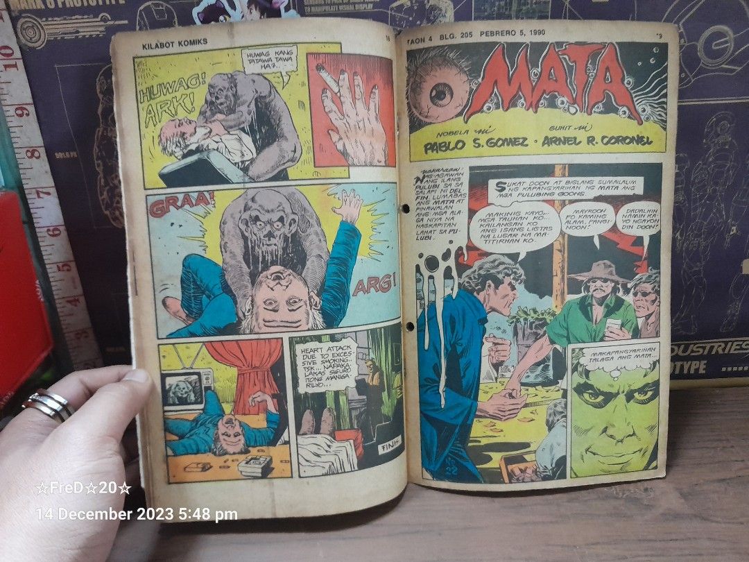 1990 Kilabot Taon 4 Blg.205 Pebrero 5 QualiKomiks Magasin, Hobbies ...