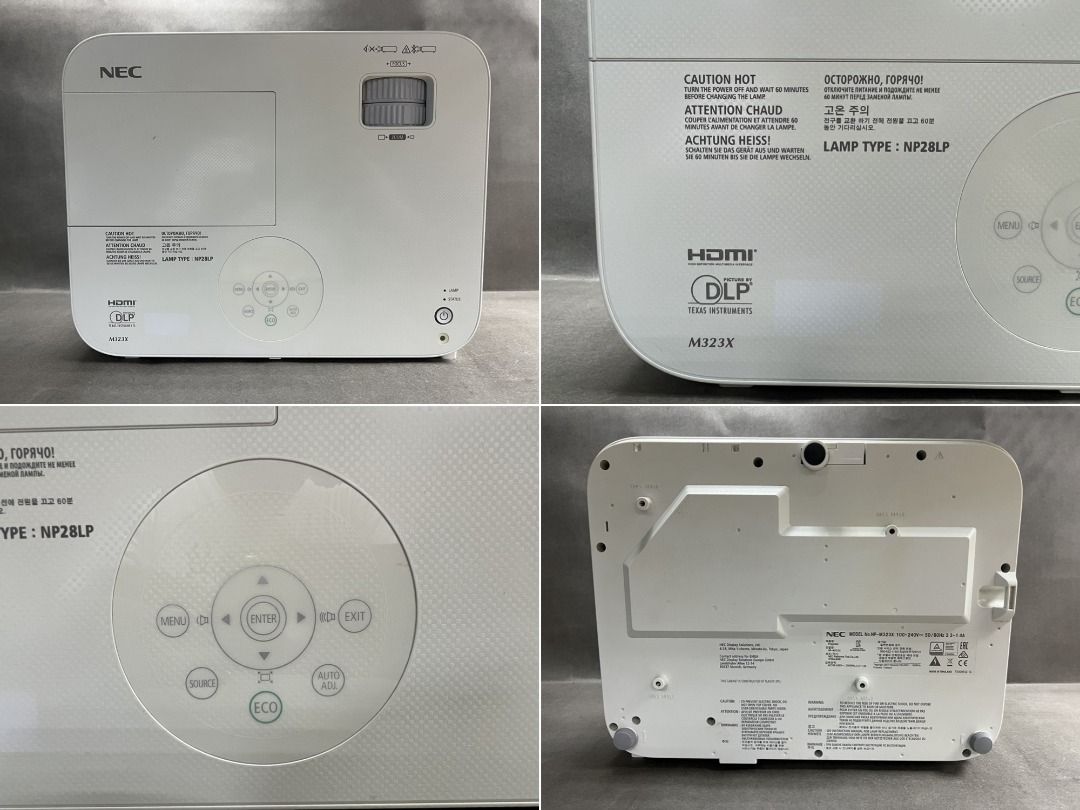 NEC M323X 液晶投影機 商務教育液晶投影機｜3200流明光｜解析度1024x768|內置喇叭 |無搖控｜無掛牆架 自行安裝購買｜購買前 ...