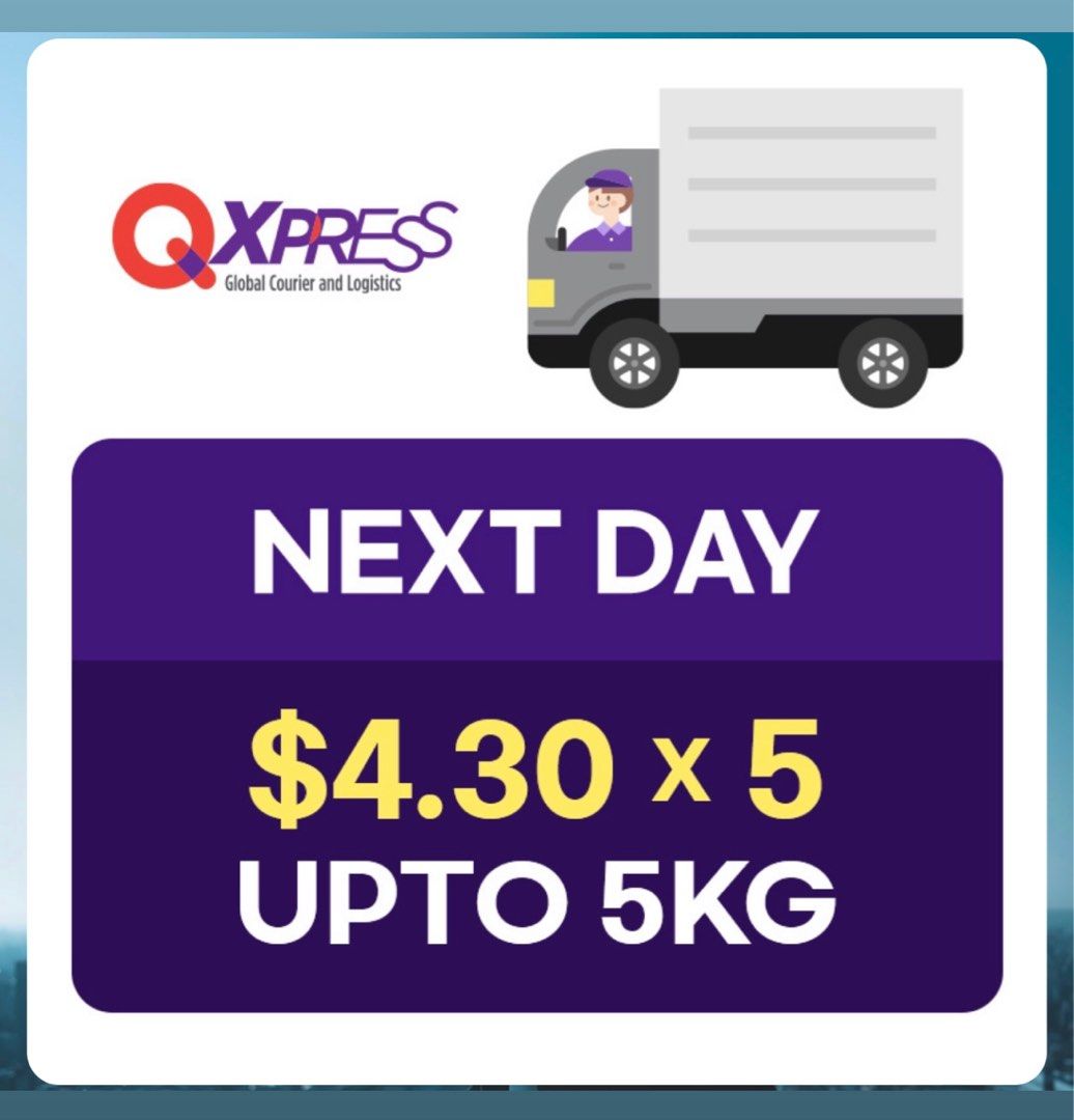 $3.40 Qoo10 Delivery Qdelivery Voucher Door to Door Pick Up Drop Off Courier OR Pick Locker Ship ...