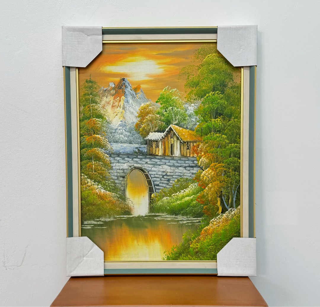 34x44 cm external frame oil painting immediately available, Hobbies ...