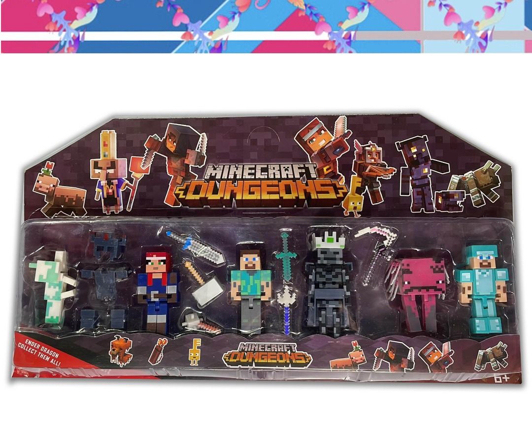 6 in 1 Minecraft Dungeons Gift Ideas for Kids Boys and Girls, Hobbies ...