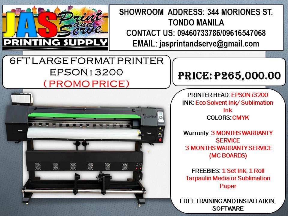 6FT SUBLIMATION PRINTER MACHINE (PROMO PRICE), Computers & Tech ...