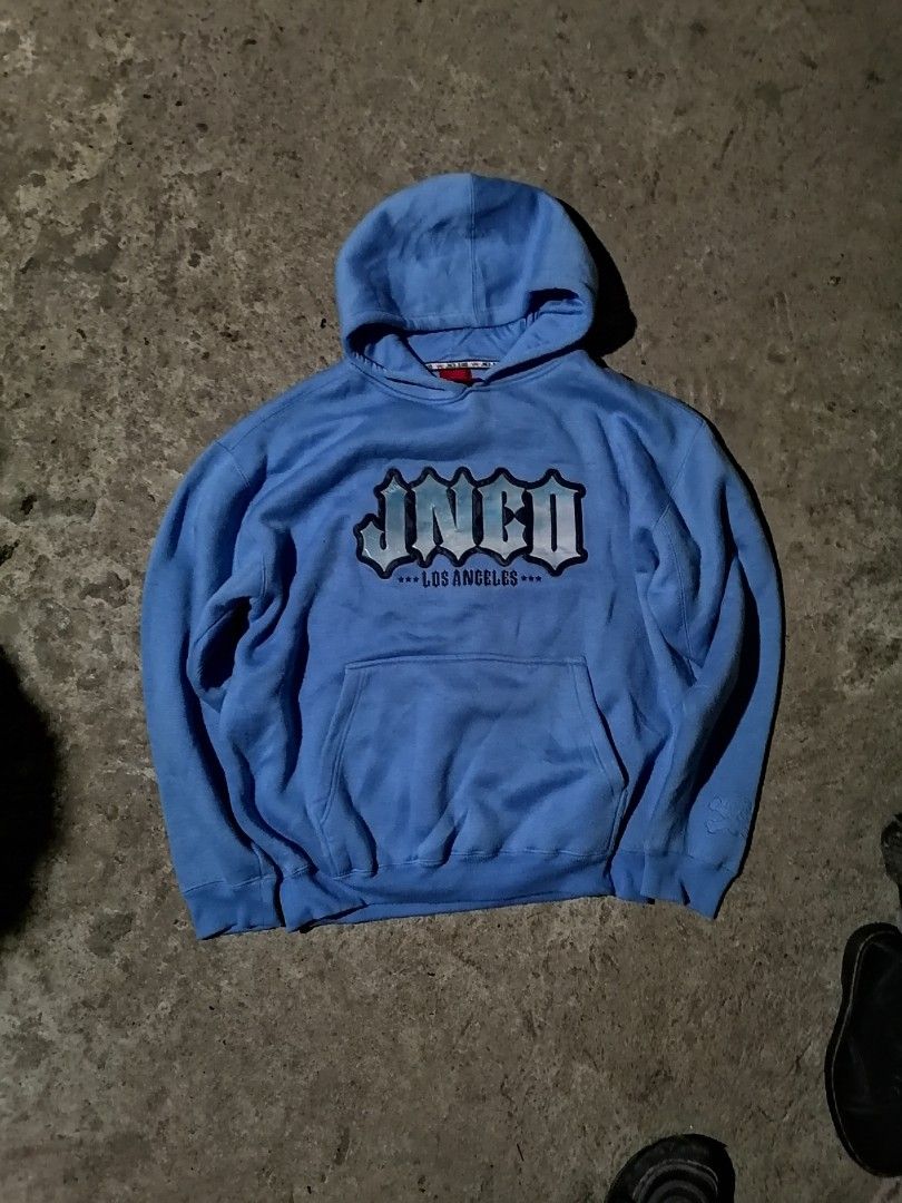 90s JNCO Replictive Script Hoodie, Men's Fashion, Tops & Sets, Hoodies ...