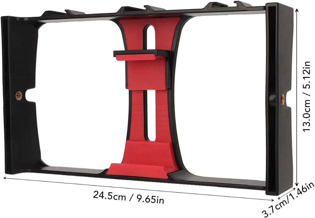 用於智能手機的攝像機籠穩定器牢固且穩定的手柄握把裝置 mceckp Video Camera Cage Stabilizer Firm and ...