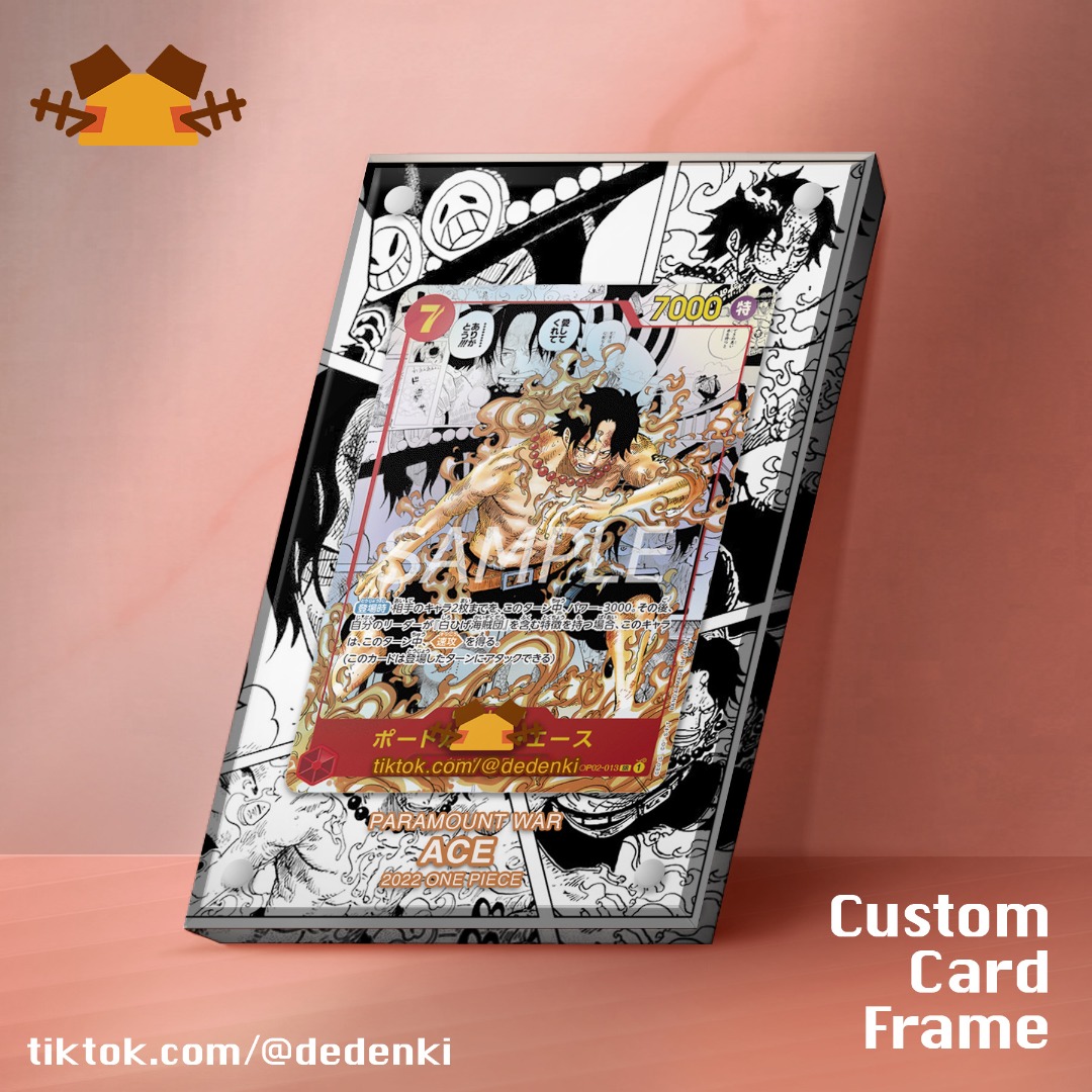 Ace Manga Custom Card Frame, Hobbies & Toys, Toys & Games on Carousell