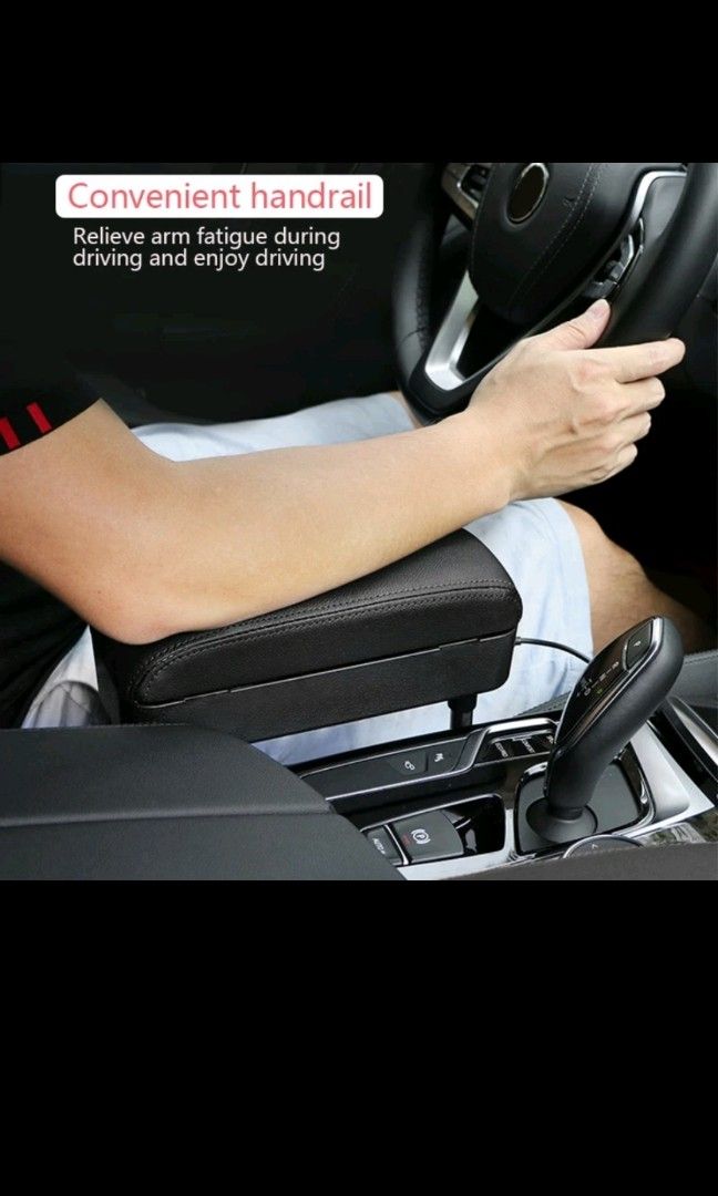 Adjustable Universal car armrest with storage, Car Accessories ...