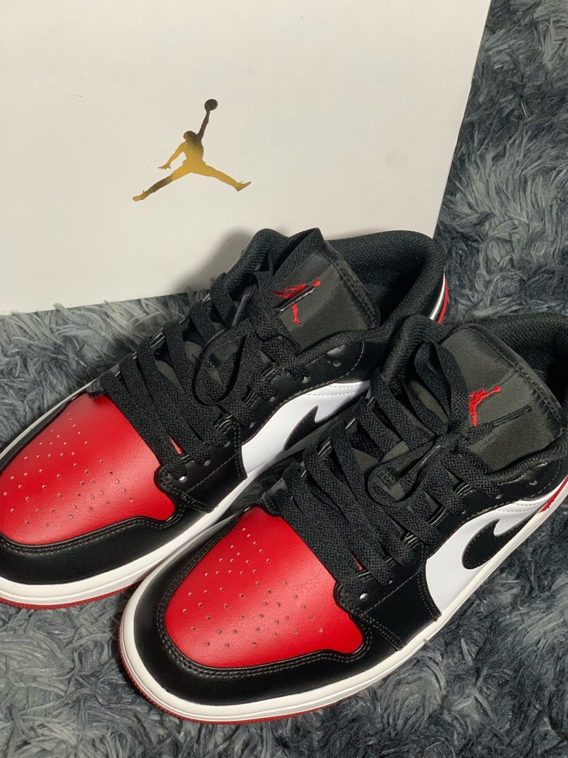 Air Jordan 1 Low Bred Toe v2, Men's Fashion, Footwear, Sneakers on ...