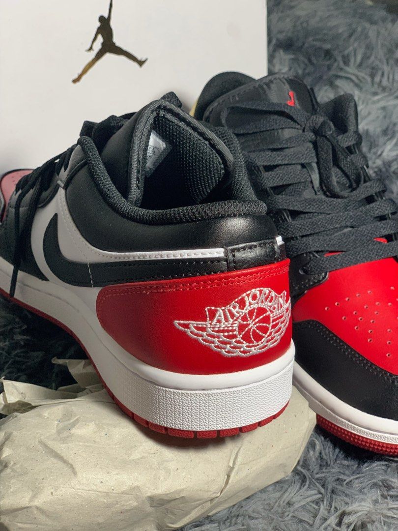 Air Jordan 1 Low Bred Toe v2, Men's Fashion, Footwear, Sneakers on ...