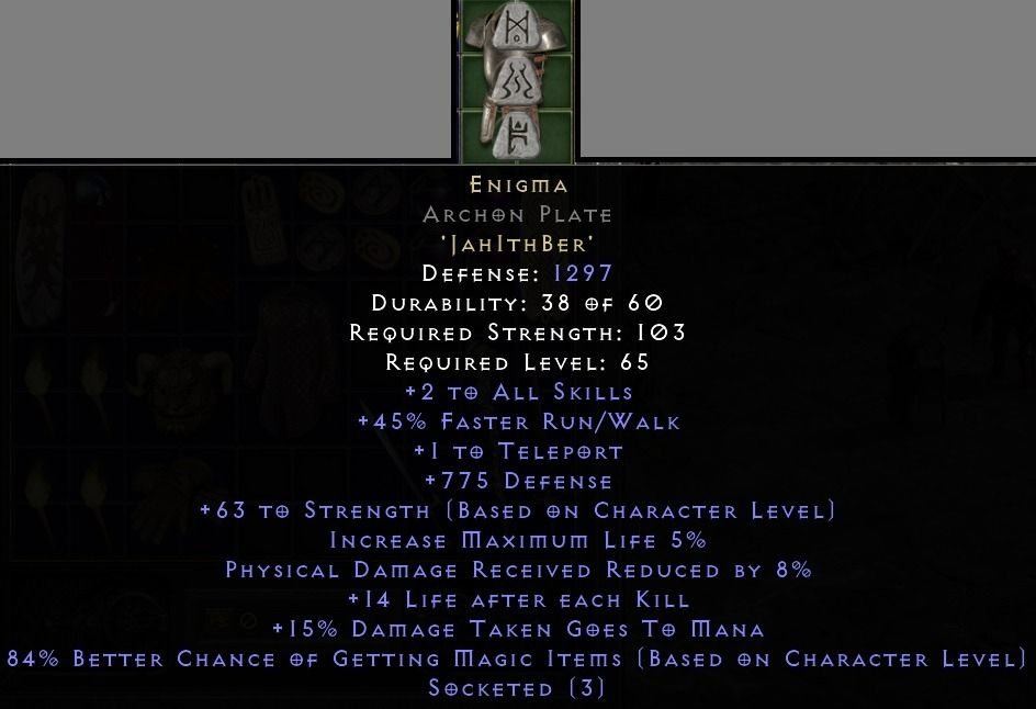 Archon Plate Enigma - Diablo 2 Resurrected D2R PC, Video Gaming, Gaming ...