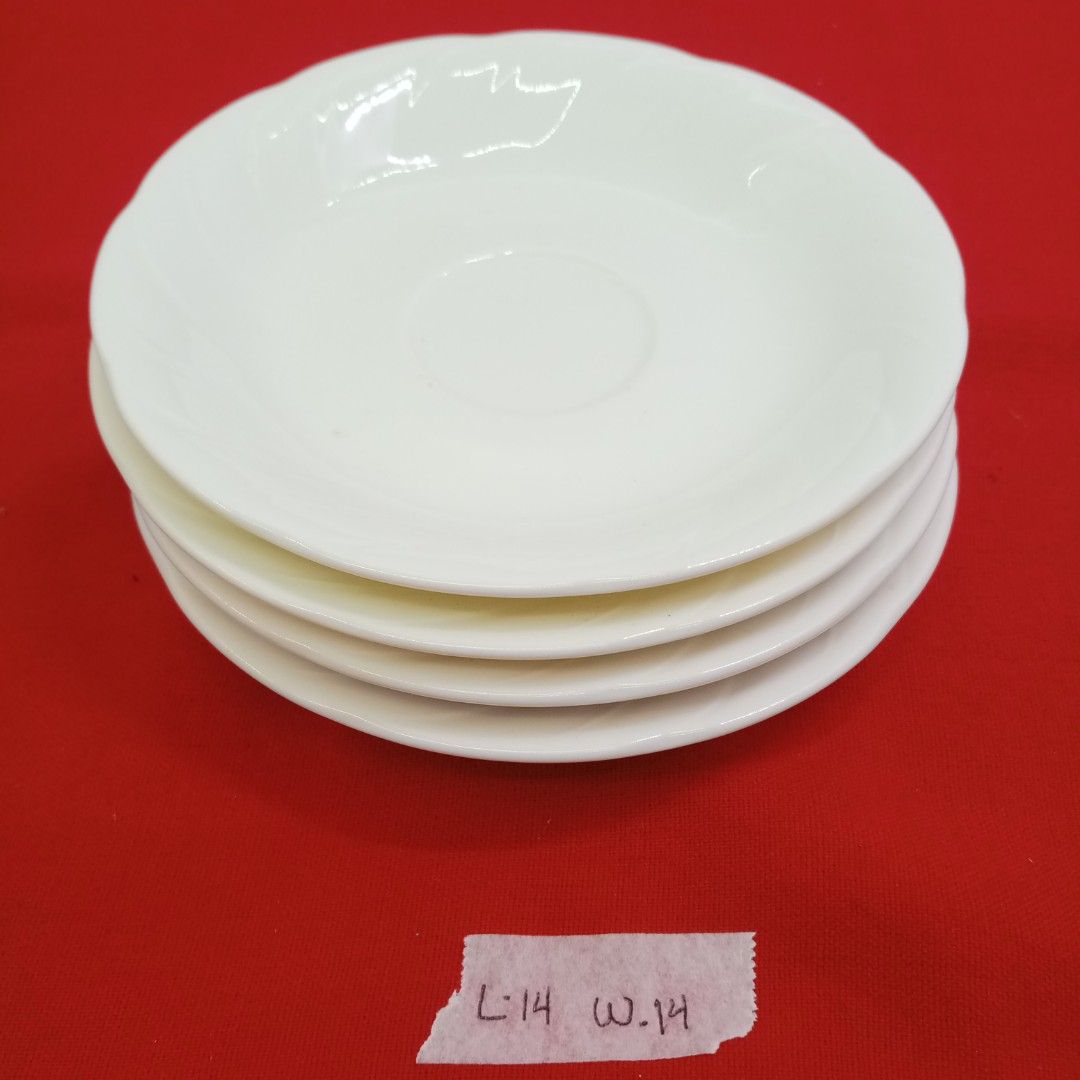 Arcoroc and Duralex France clear glass saucers for 125 each *W29 ...