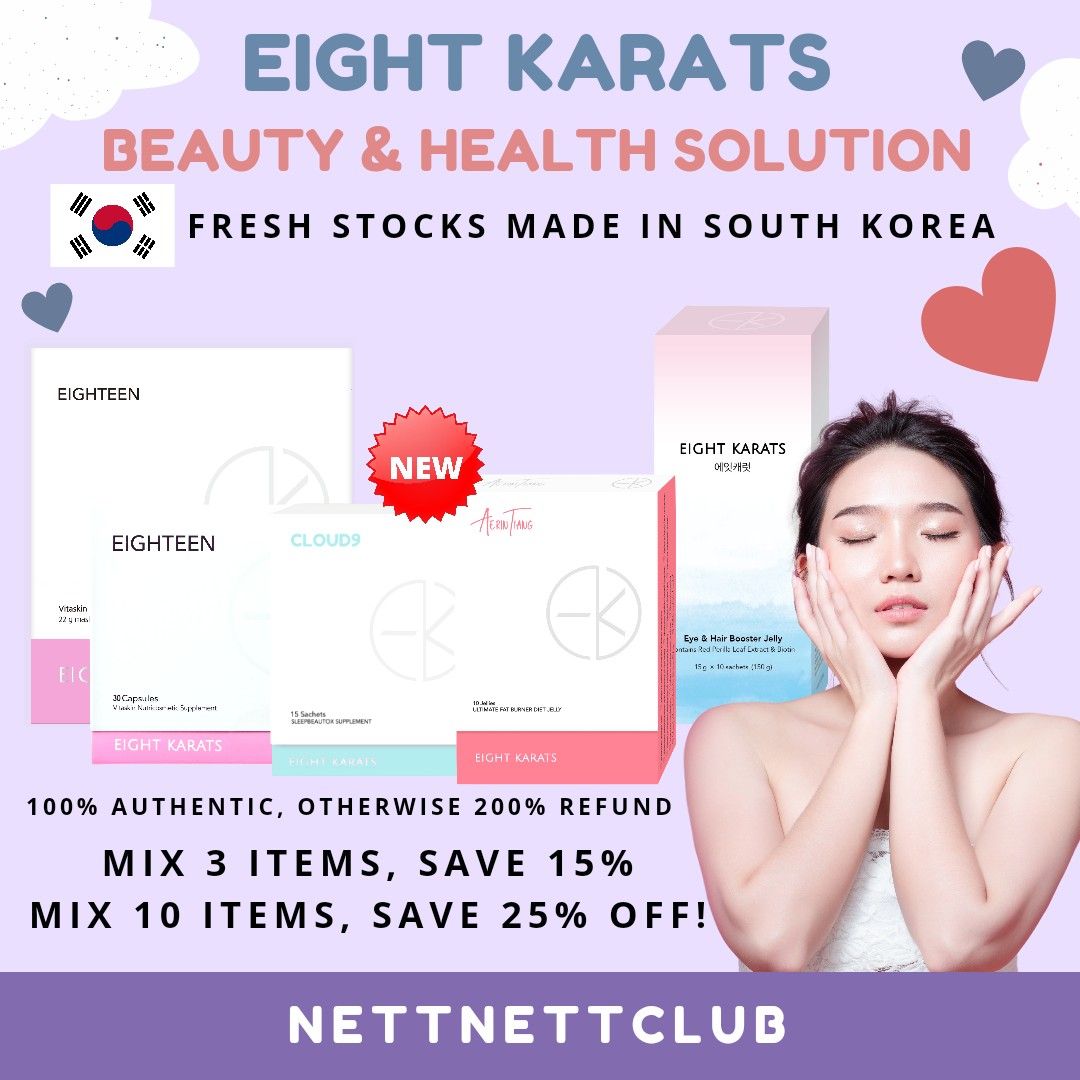 [AUTHENTIC] Eight Karats Eighteen Vitaskin Nutricosmetic Beauty Supplement Immunity Booster ...