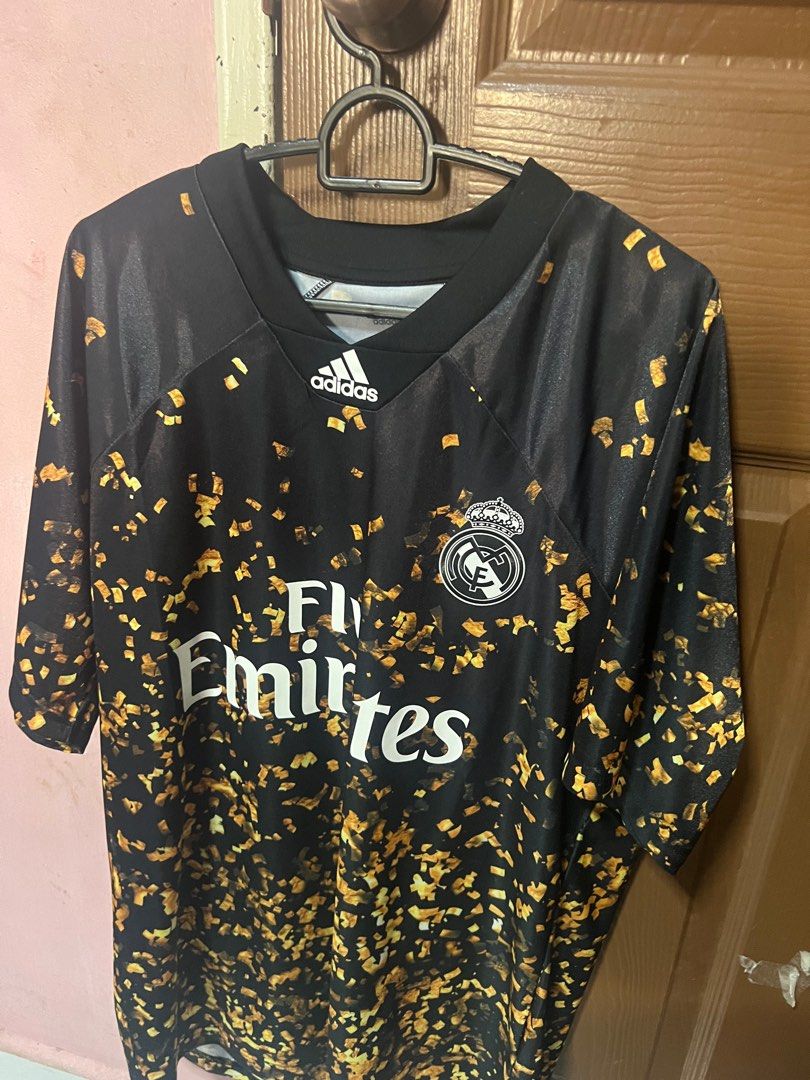 (AUTHENTIC) real madrid 4th kit ea collab 19/20, Men's Fashion, Tops ...