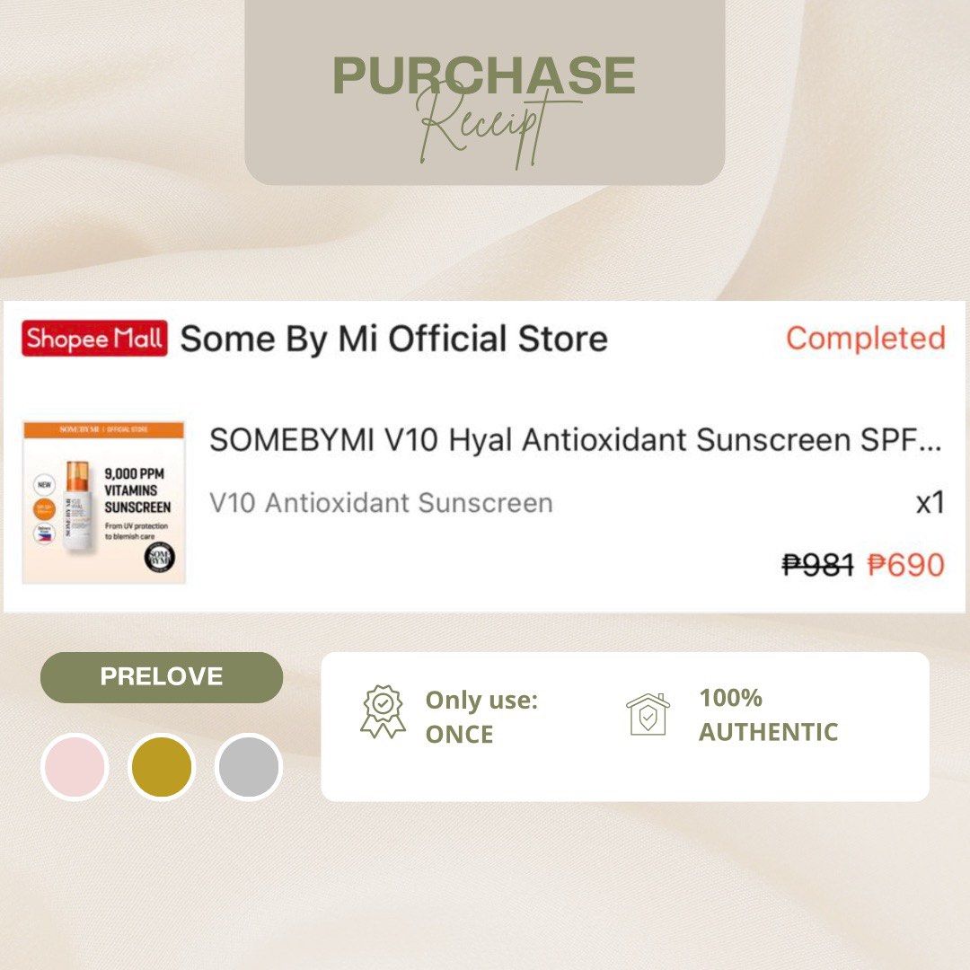 Authentic Some By Mi Hyal Antioxidant Sunscreen, Beauty & Personal Care ...