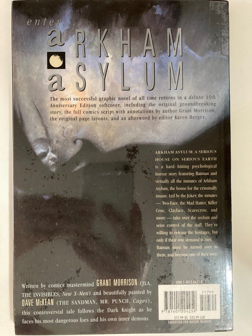 Batman Arkham Asylum: A Serious House on Serious Earth by Grant ...