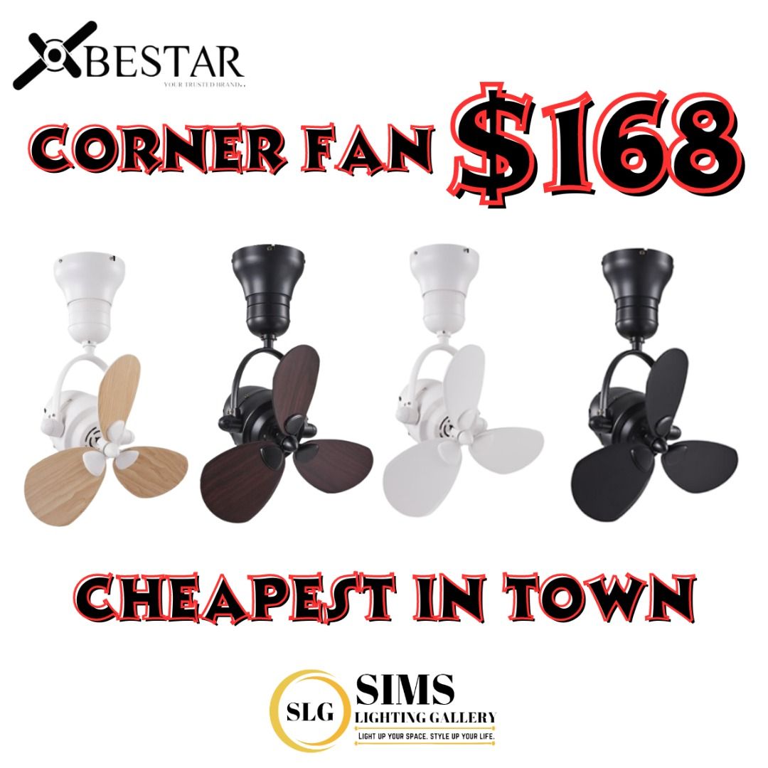 Bestar - Duo Duo Hagar Corner Fan / Ceiling Fan, Furniture & Home ...