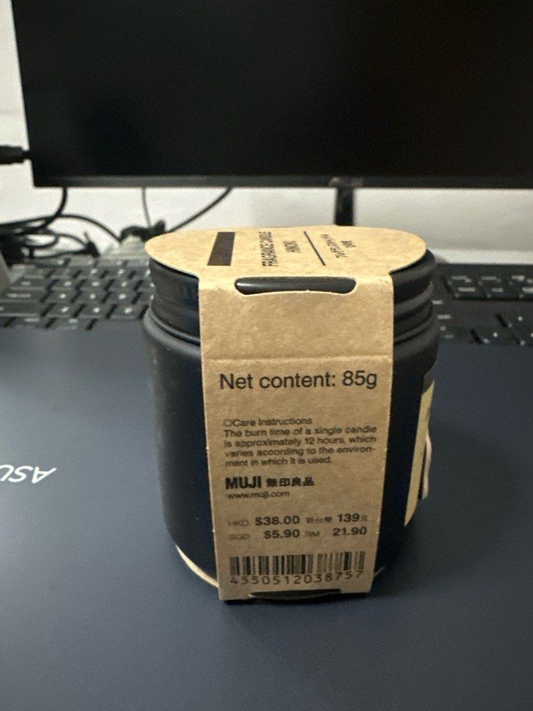 BN Muji Fragrance Candle Hinoki, Furniture & Home Living, Home Fragrance on Carousell