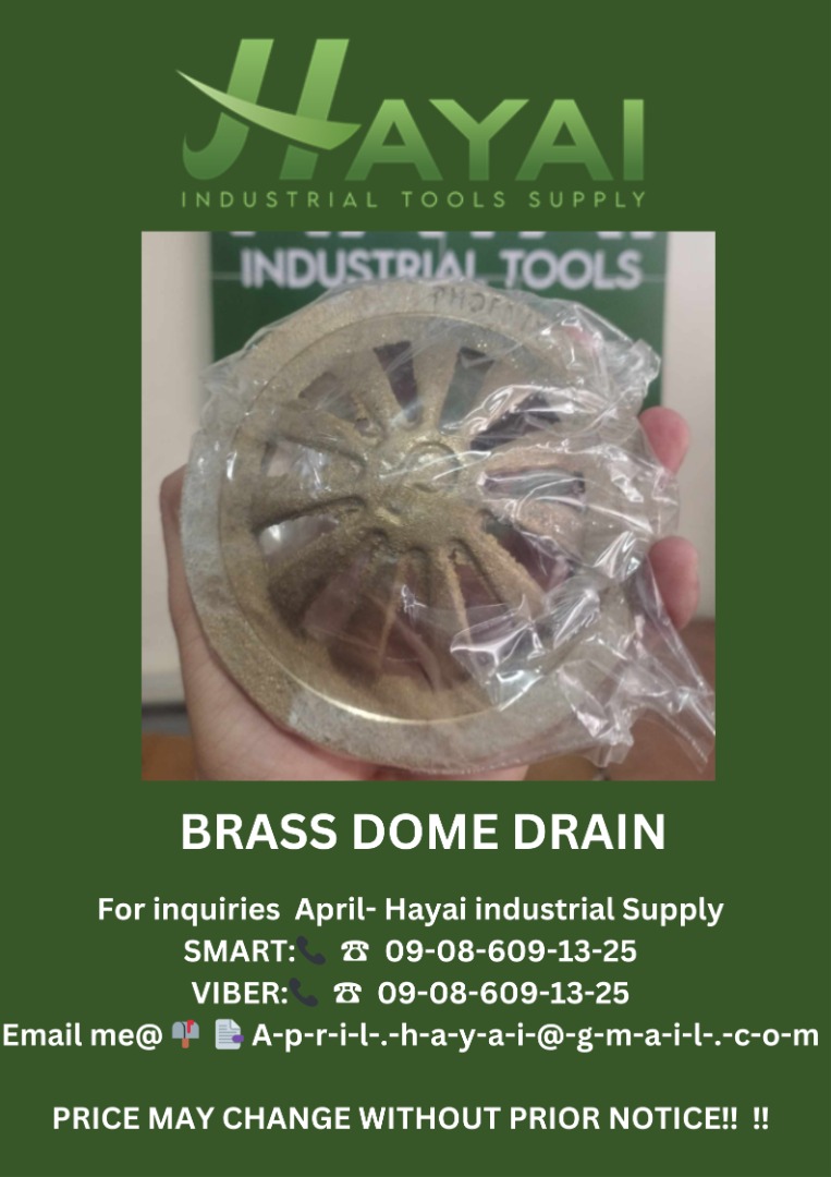 Brass dome drain, Commercial & Industrial, Construction Tools ...
