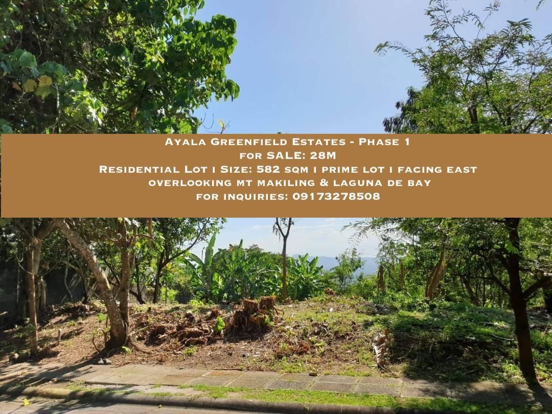 **buyer only** Ayala Greenfield Estates - Phase 1 582sqm lot ...