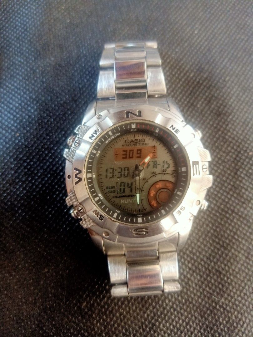 Casio hunting timer, Men's Fashion, Watches & Accessories, Watches on ...