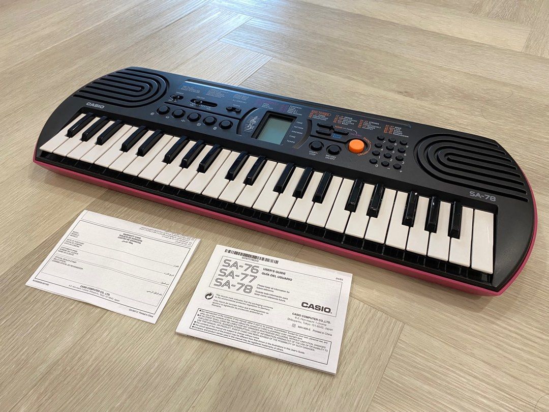 Casio Piano Mini Keyboard SA-78A, Hobbies & Toys, Music & Media ...