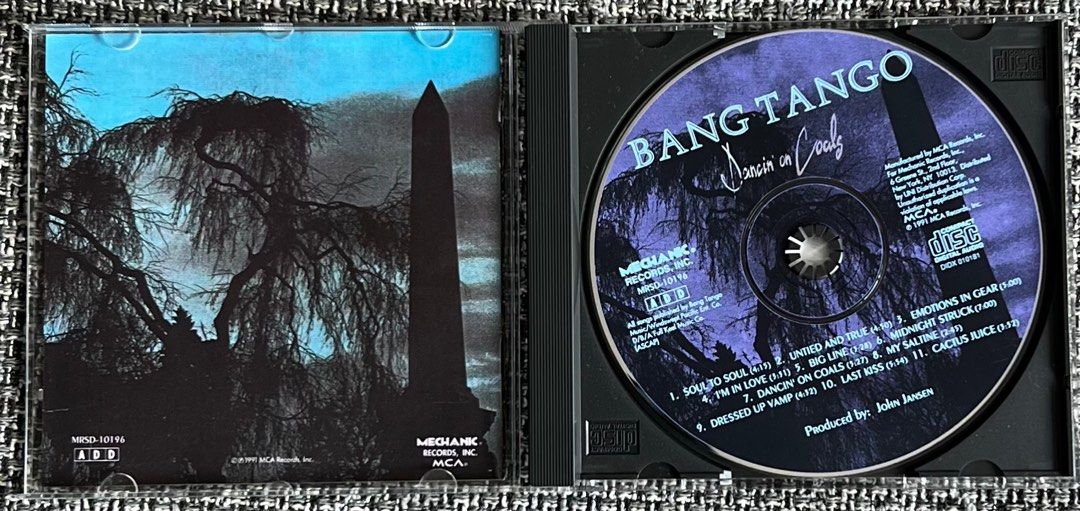 CD: Bang Tango - Dancing on Coals, Hobbies & Toys, Music & Media, CDs & DVDs on Carousell