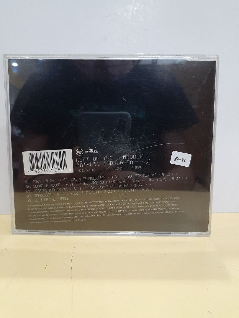 (CD) Natalie Imbruglia Left Of The Middle, Hobbies & Toys, Music ...
