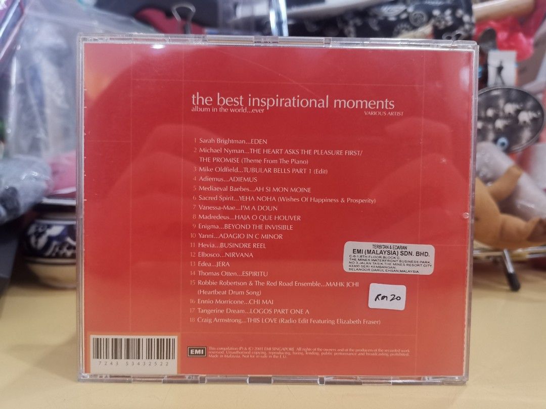 (CD) VARIOUS ARTIST The Best Inspirational Moments Album In The World ...