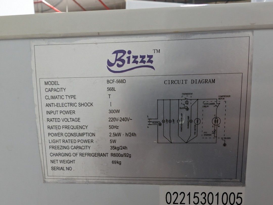 Chest freezer large deep freezer 568L, TV & Home Appliances, Kitchen ...