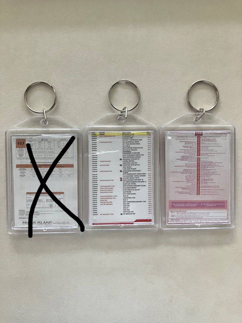 [CLEARANCE] Bus Guide Keychains Part 4, Hobbies & Toys, Memorabilia ...