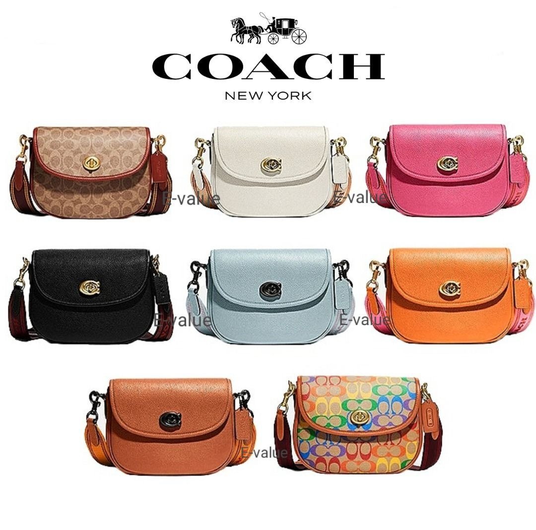 Coach Original Signature Collection WILLOW Series Saddle Bag Signature ...
