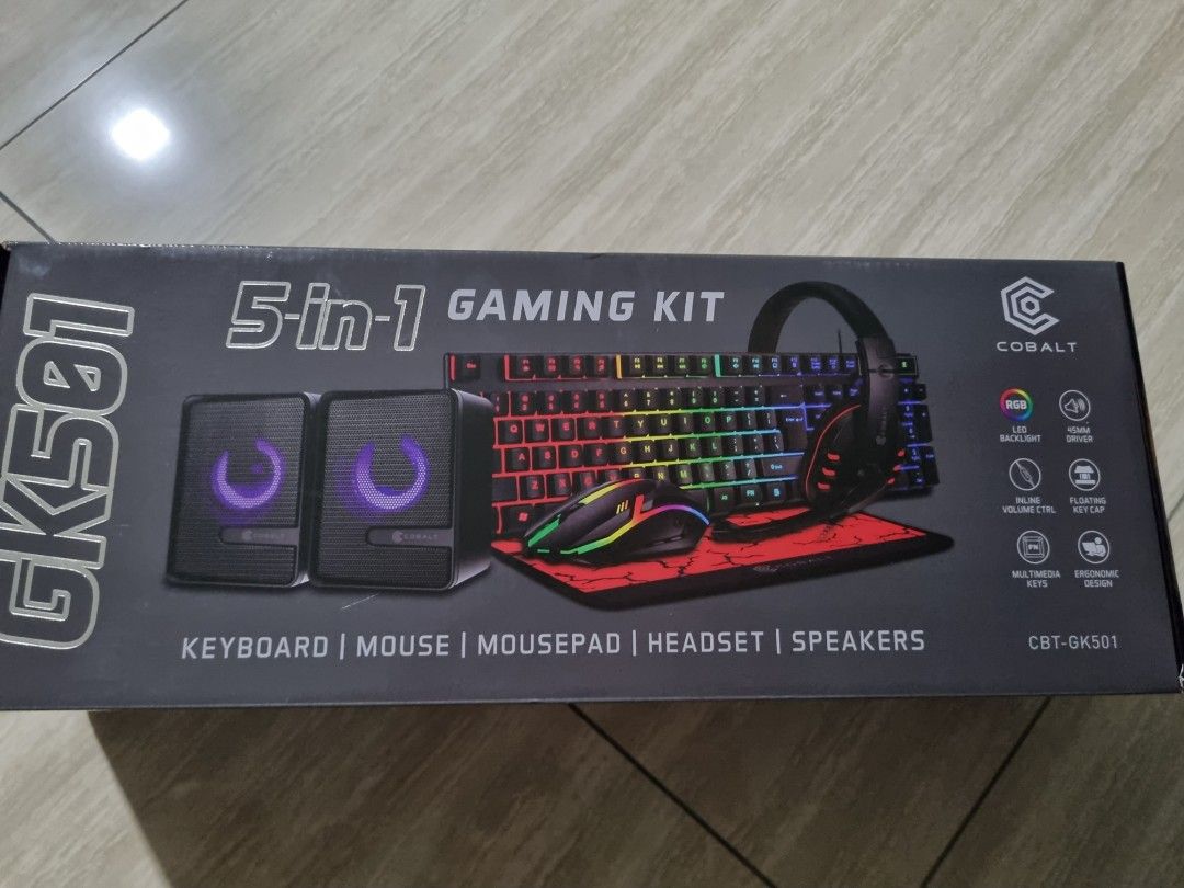 Cobalt GK501 Gaming Kit, Computers & Tech, Parts & Accessories, Mouse & Mousepads on Carousell