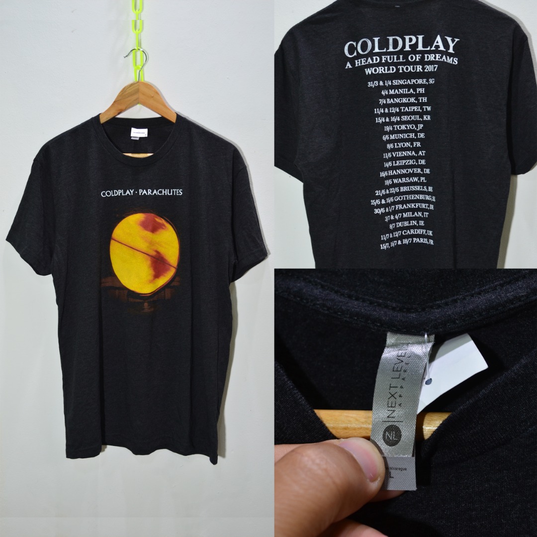 Coldplay Parachutes Men's Band T-shirt, Men's Fashion, Tops & Sets ...