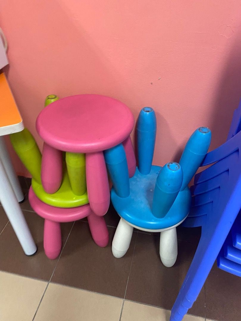 colourful stools, Babies & Kids, Baby Nursery & Kids Furniture, Kids ...