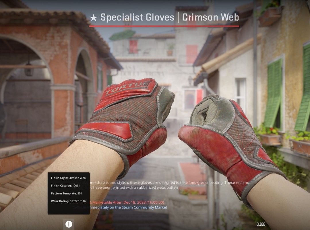 Crimson web gloves, Video Gaming, Gaming Accessories, In-Game Products ...